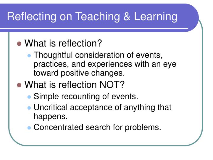 PPT - Field Experiences & Reflection PowerPoint Presentation - ID:295294