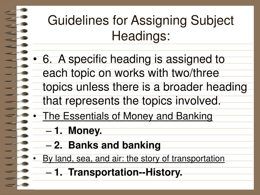 PPT - Library of Congress Subject Headings PowerPoint Presentation ...