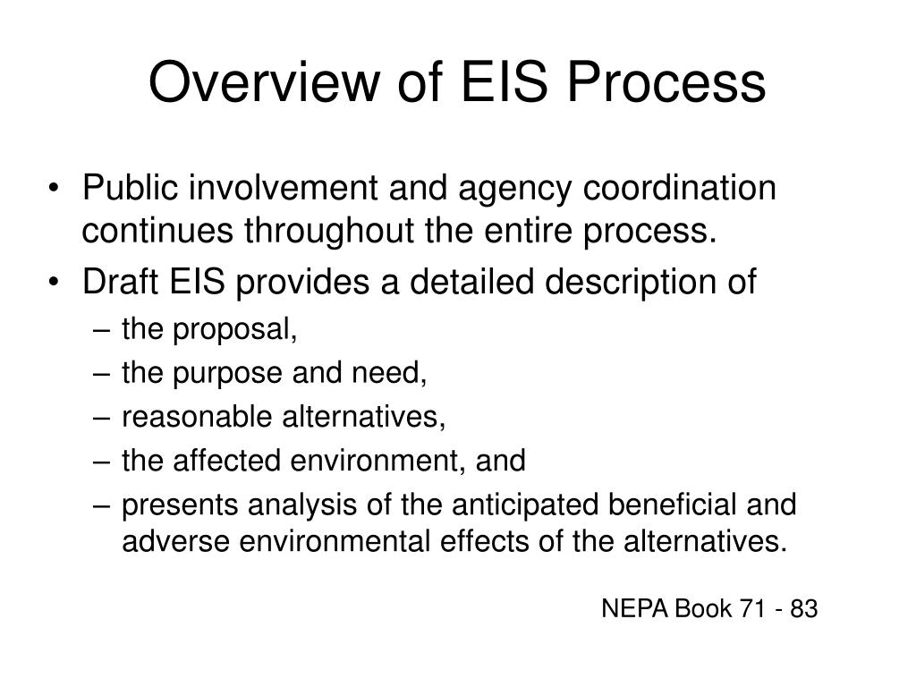 PPT - Alternatives Analysis Contents of an EIS January 24, 2011 TEST ...