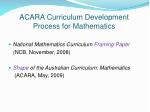 PPT - Introducing the Australian Curriculum: Mathematics Consultation ...