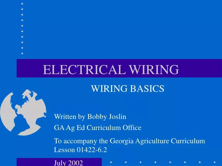 PPT - ELECTRICAL WIRING PowerPoint Presentation - ID:296979