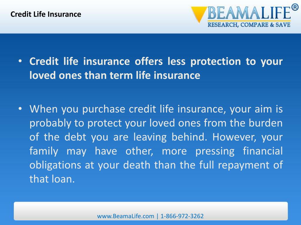 PPT - Credit Life Insurance PowerPoint Presentation, free download - ID ...