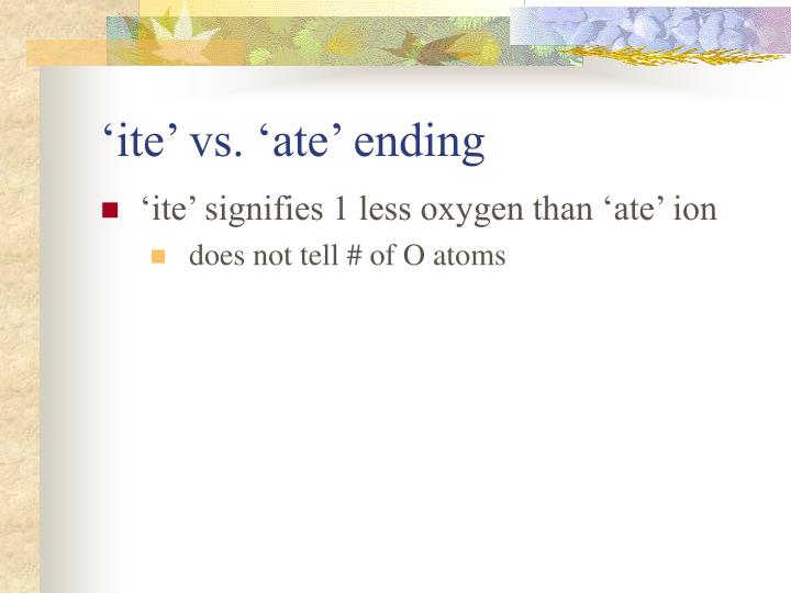 PPT - Ch 6 Chemical Names & Formulas PowerPoint Presentation - ID:297611