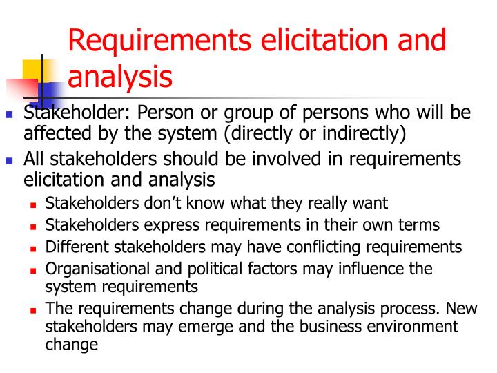 PPT - Software Requirements and the Requirements Engineering Process ...