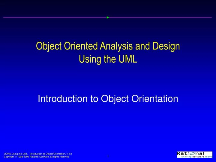 Ppt Object Oriented Analysis And Design Using The Uml Powerpoint Presentation Id297815