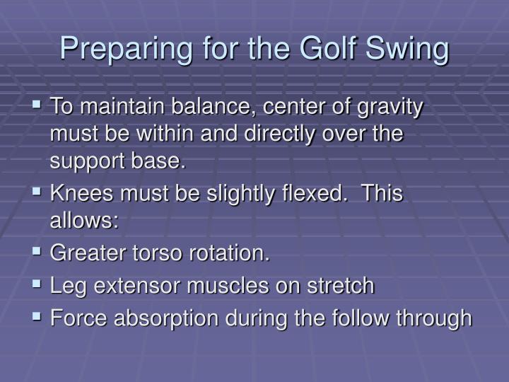 PPT - Biomechanics of the Golf Swing PowerPoint Presentation - ID:29802