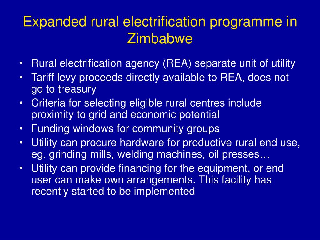 PPT - Grid and off-grid rural electrification and poverty alleviation ...