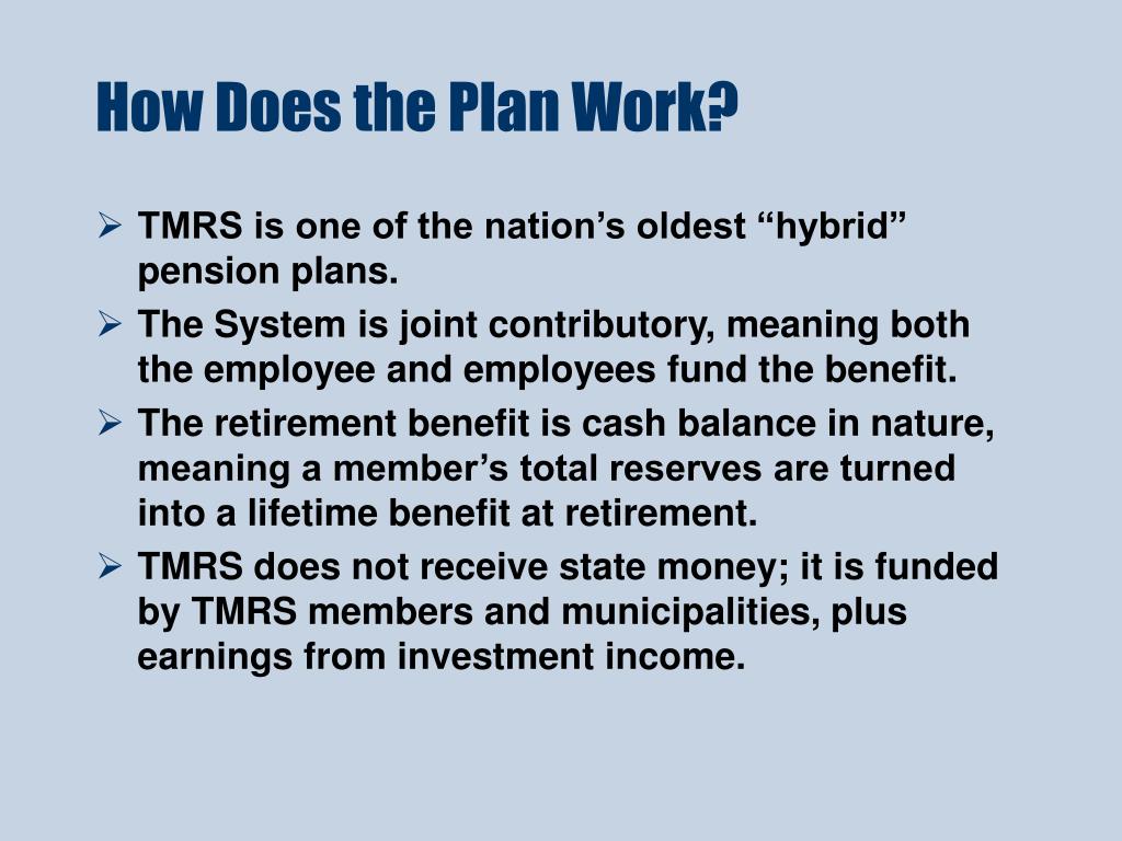 PPT - TMRS for City Managers and City Officials PowerPoint Presentation ...