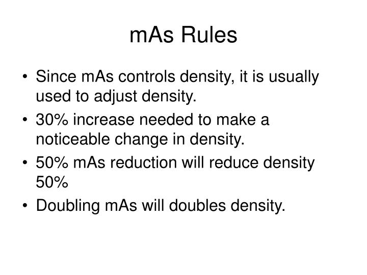 PPT - Chapter 19 & 20 Image Quality & Techniques PowerPoint ...