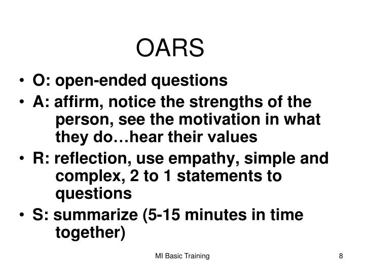 PPT - Motivational Interviewing: Basic Training PowerPoint Presentation ...