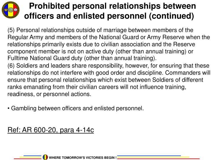 PPT - Department of the Army Fraternization Policy PowerPoint ...