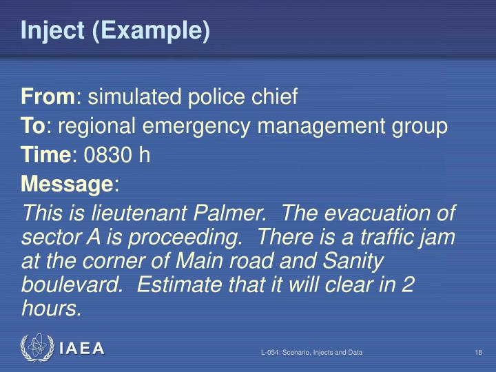 PPT - Scenario, Injects and Data PowerPoint Presentation - ID:299983