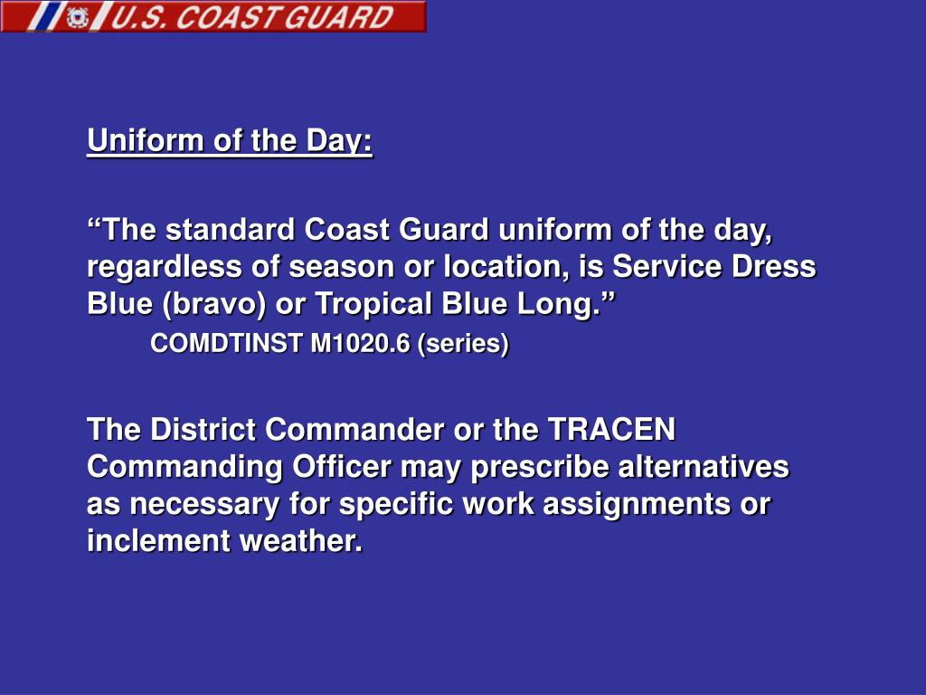PPT - How to Properly Wear the Operational Dress Uniform (ODU) By LCDR ...