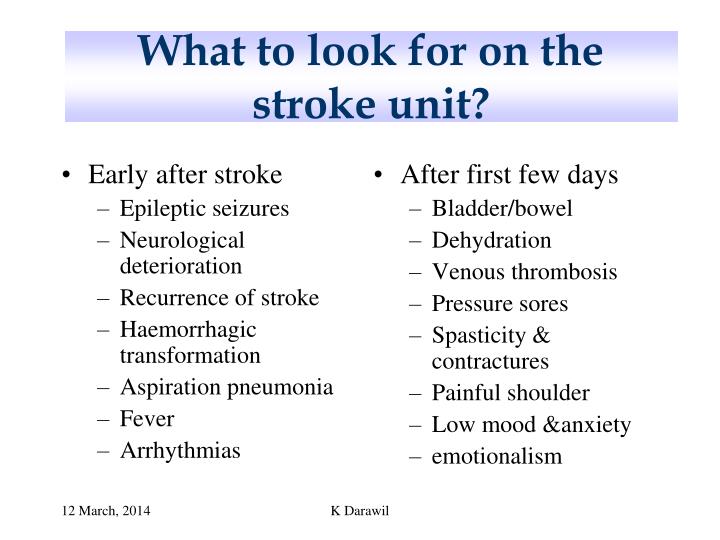 PPT - Stroke Imaging and Complications Dr K Darawil Consultant ...