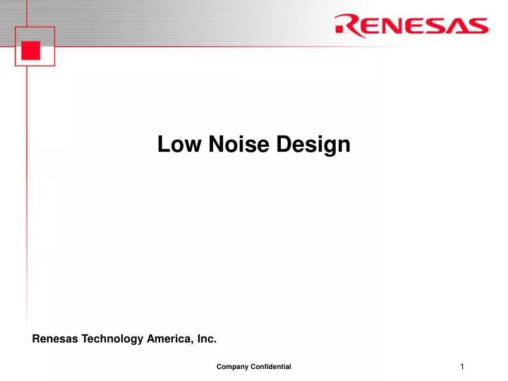 PPT - Low Noise Design PowerPoint Presentation, free download - ID:300182