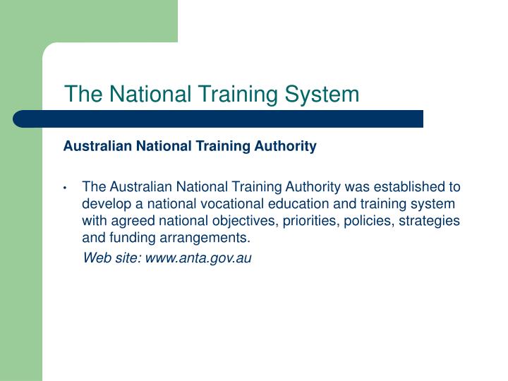 PPT - An overview of the vocational education and training system ...