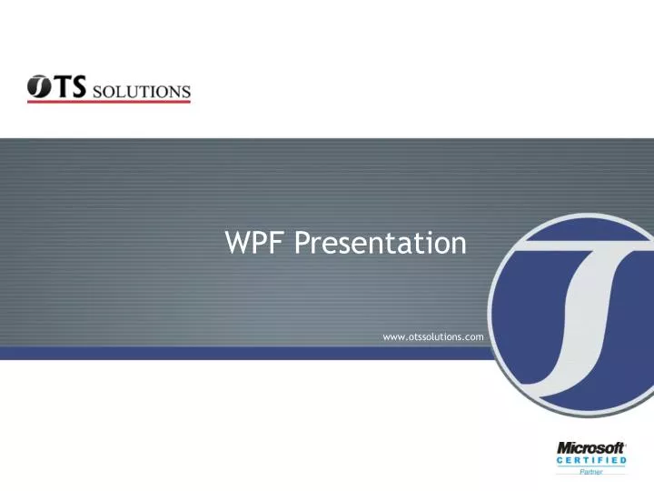 PPT - Windows Presentation Foundation PowerPoint Presentation, free ...