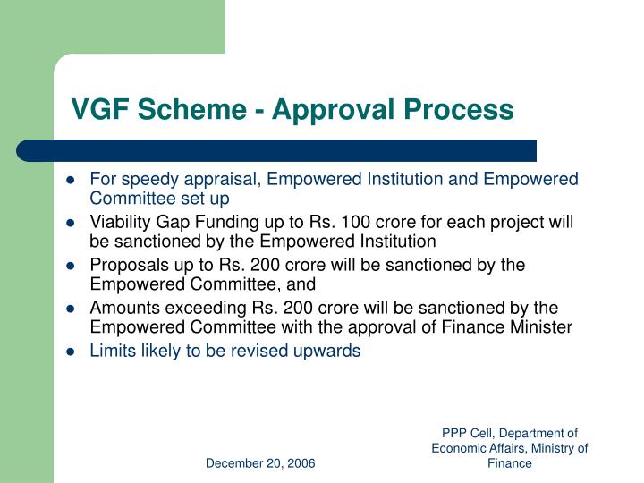 PPT - Viability Gap Funding PowerPoint Presentation - ID:300682