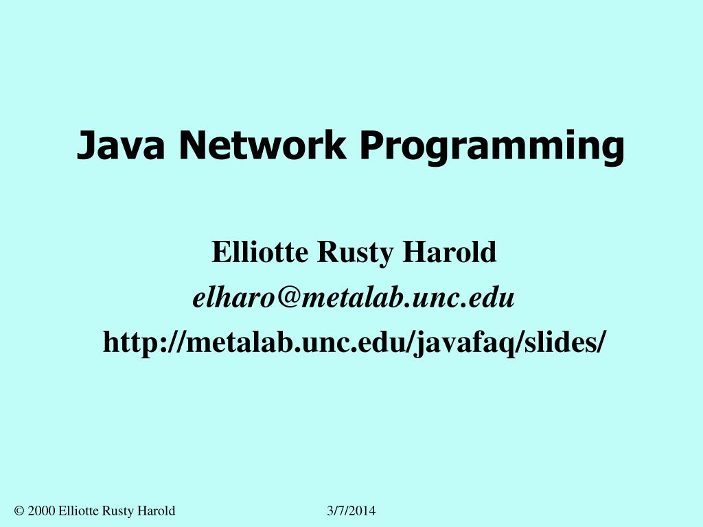 PPT - Java Network Programming PowerPoint Presentation, free download ... PPT - Java Network Programming PowerPoint Presentation, free download ...