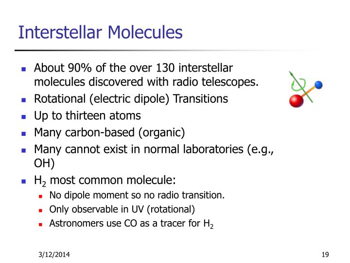 PPT - The Interstellar Medium and Interstellar Molecules PowerPoint ...