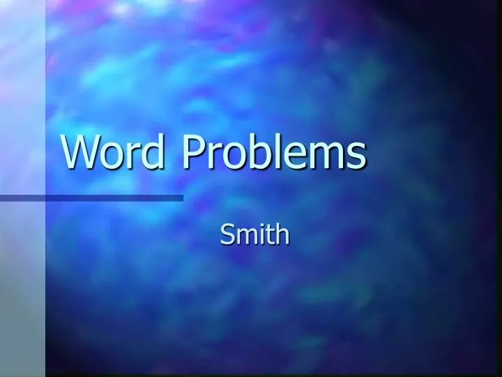 PPT - Word Problems PowerPoint Presentation, free download - ID:301444