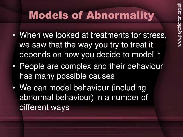 PPT - Models of Abnormality PowerPoint Presentation, free download - ID ...