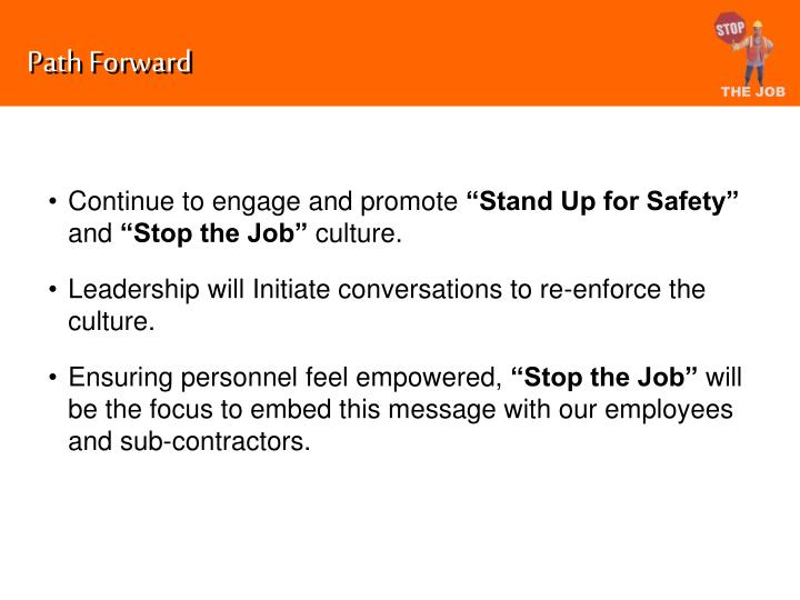 PPT - “Stop Work Authority / Stand Up for Safety” PowerPoint ...
