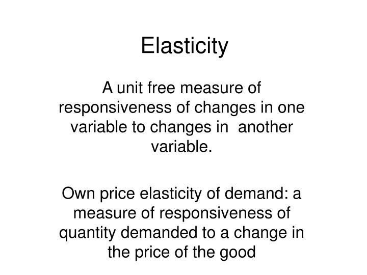 PPT - Elasticity PowerPoint Presentation, free download - ID:302036