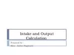 PPT - Intake and Output Calculation PowerPoint Presentation - ID:302044