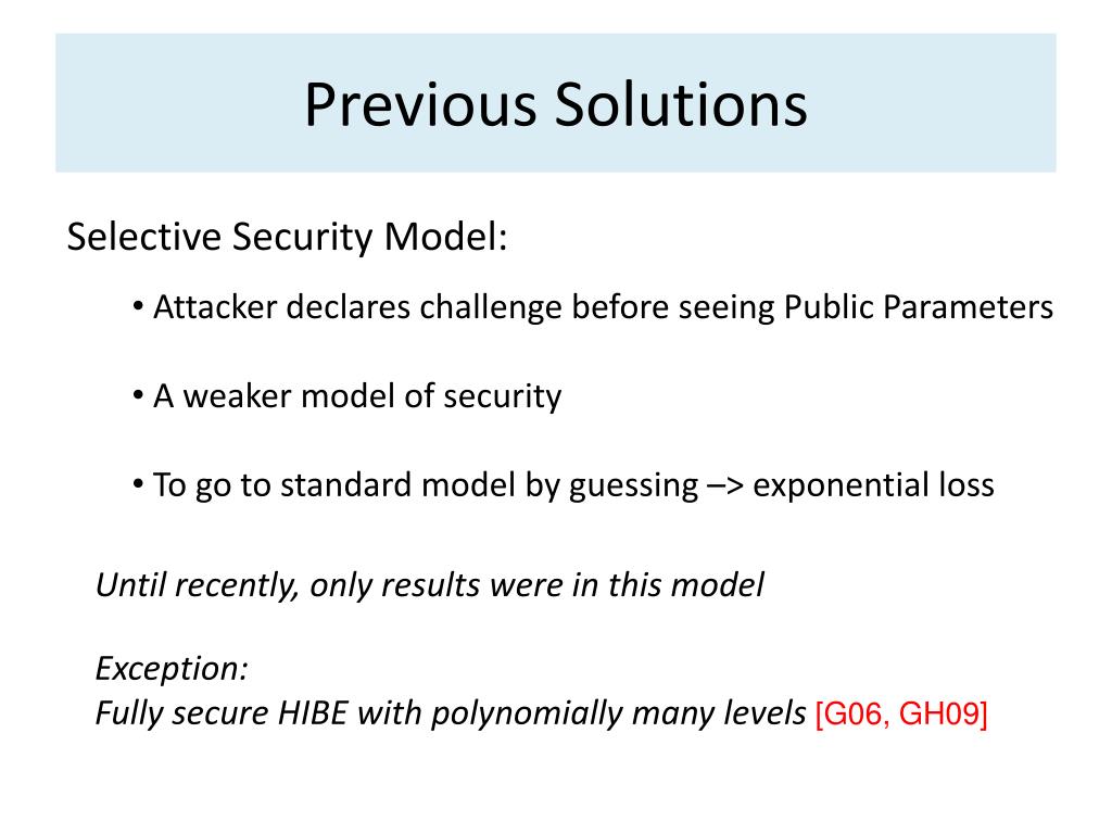 Ppt Fully Secure Functional Encryption Attribute Based Encryption And Hierarchical Inner
