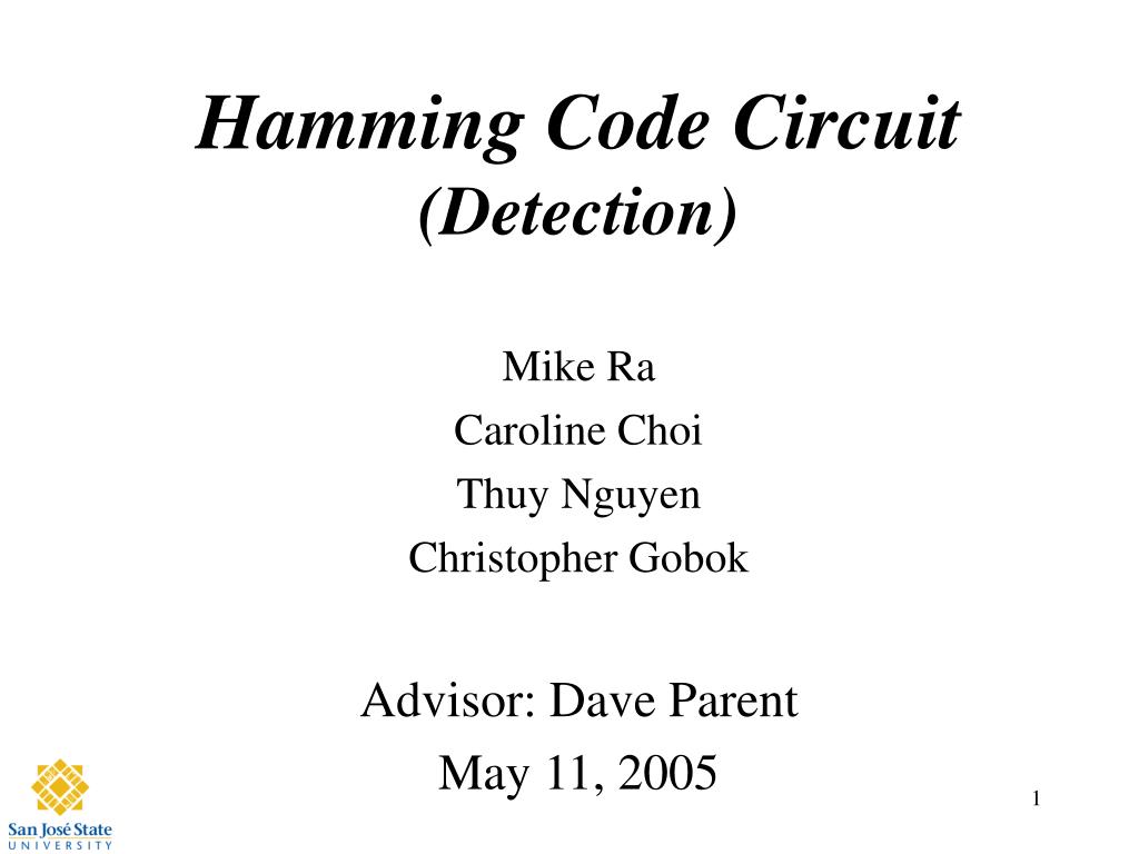Hamming Code Schematic