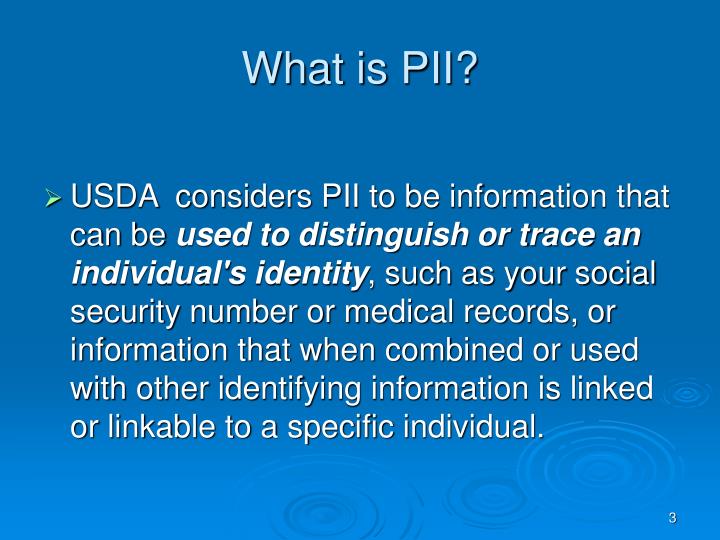 PPT - Personally Identifiable Information (PII) PowerPoint Presentation ...