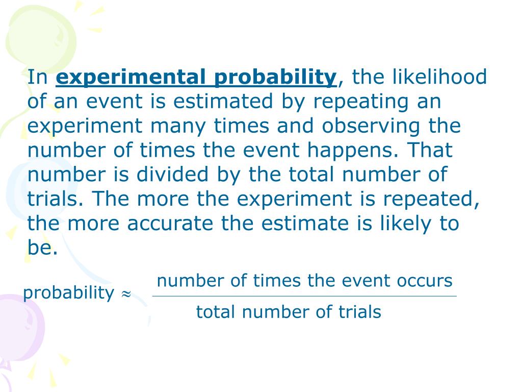 PPT Experimental Probability PowerPoint Presentation Free Download PPT Experimental Probability PowerPoint Presentation Free Download