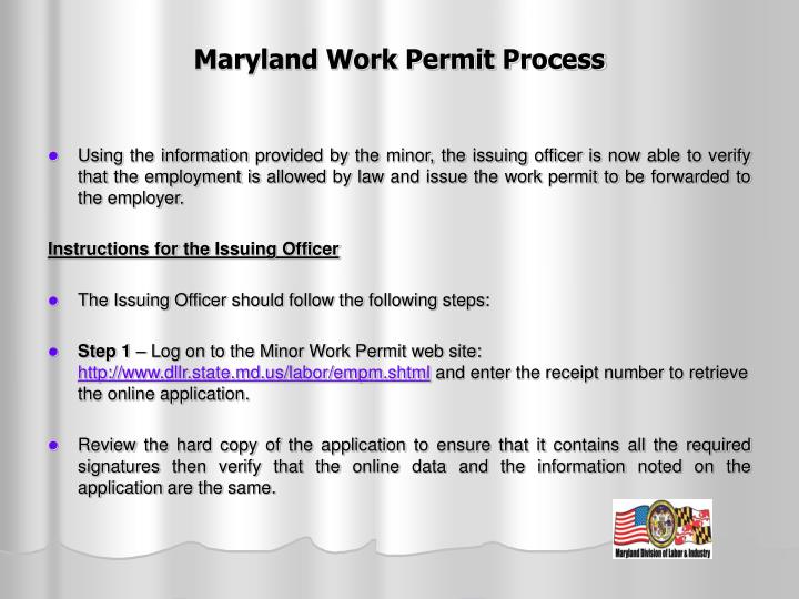 PPT - Minor Work Permit PowerPoint Presentation - ID:305114