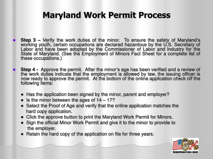 PPT - Minor Work Permit PowerPoint Presentation - ID:305114