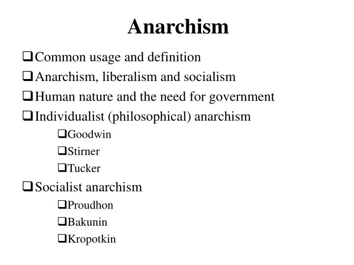 PPT - Anarchism PowerPoint Presentation, free download - ID:306233
