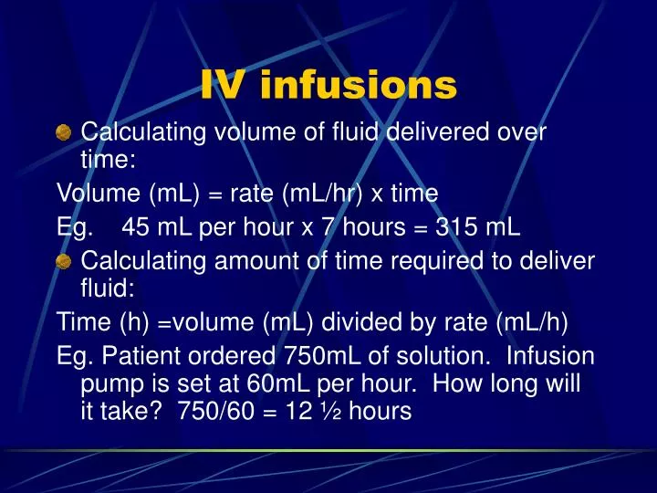 PPT - IV infusions PowerPoint Presentation, free download - ID:306275