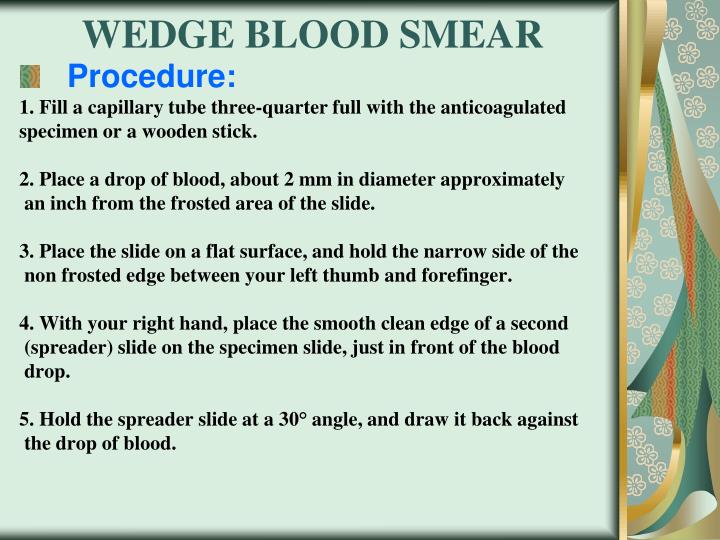 PPT - Blood smear preparation and staining PowerPoint Presentation - ID ...