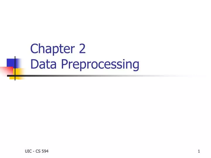 PPT - Chapter 2 Data Preprocessing PowerPoint Presentation, free ...