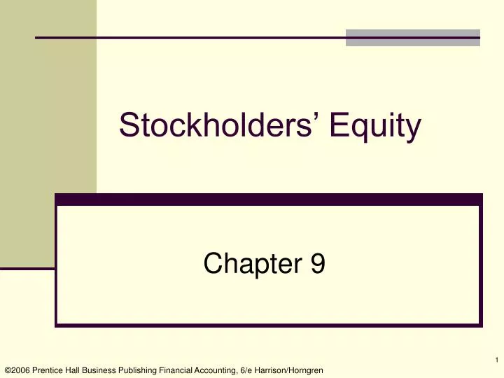 PPT - Stockholders’ Equity PowerPoint Presentation, free download - ID ...