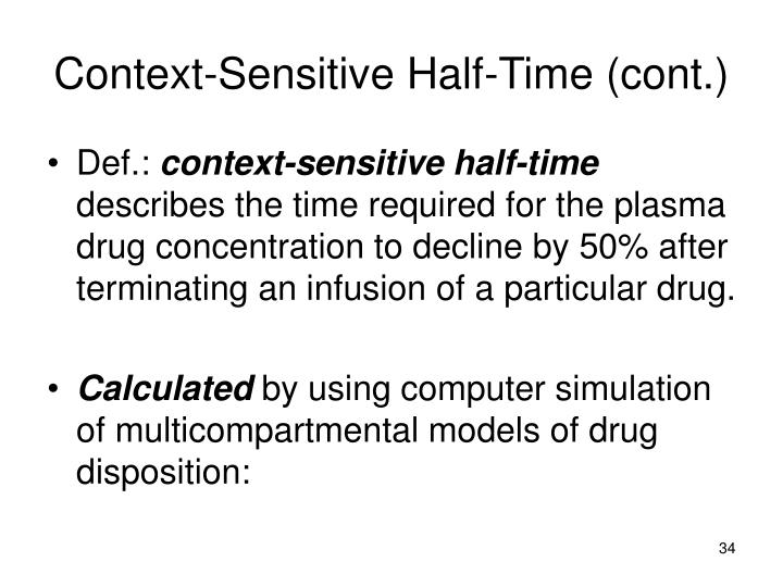 PPT - Concepts of Pharmacology - Half Life Calculation - PowerPoint ...