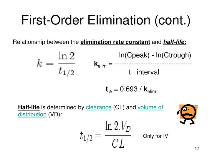 PPT - Concepts of Pharmacology - Half Life Calculation - PowerPoint ...