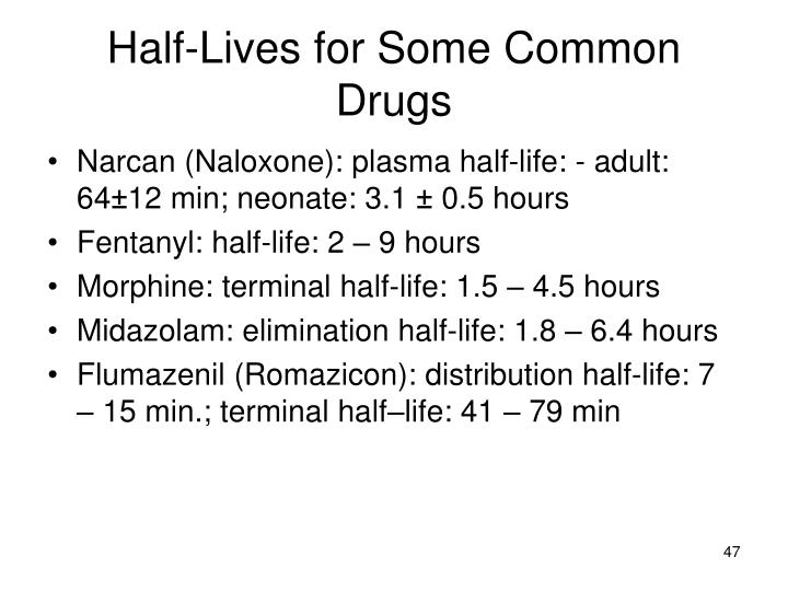 PPT - Concepts of Pharmacology - Half Life Calculation - PowerPoint ...