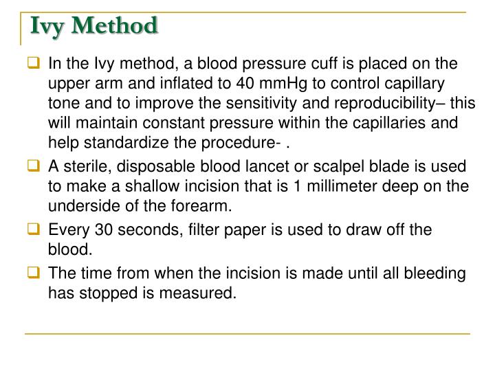 PPT - Lecture 2: Bleeding Time PowerPoint Presentation - ID:308407