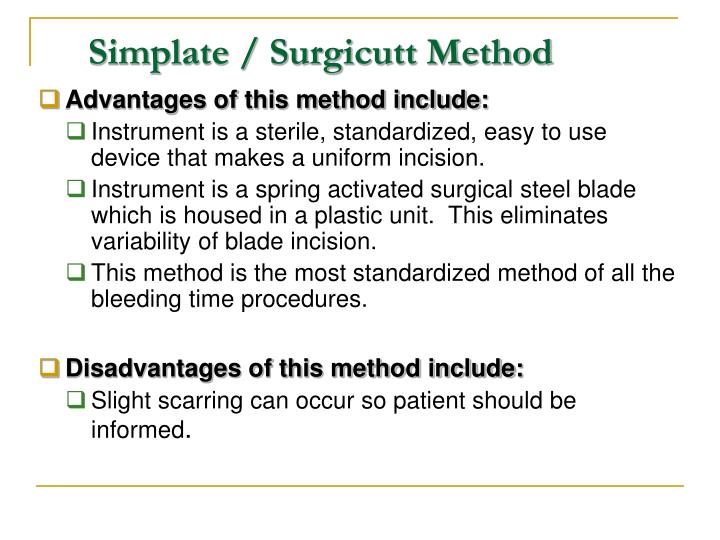 PPT - Lecture 2: Bleeding Time PowerPoint Presentation - ID:308407