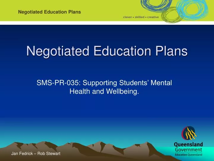 PPT - Negotiated Education Plans PowerPoint Presentation, free download ...