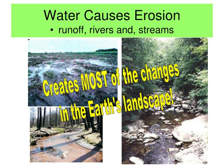 PPT - The Earth’s surface changes over time due to weathering and ...