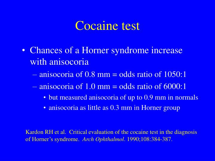 PPT - Eyedrop testing in Horner Syndrome PowerPoint Presentation - ID ...