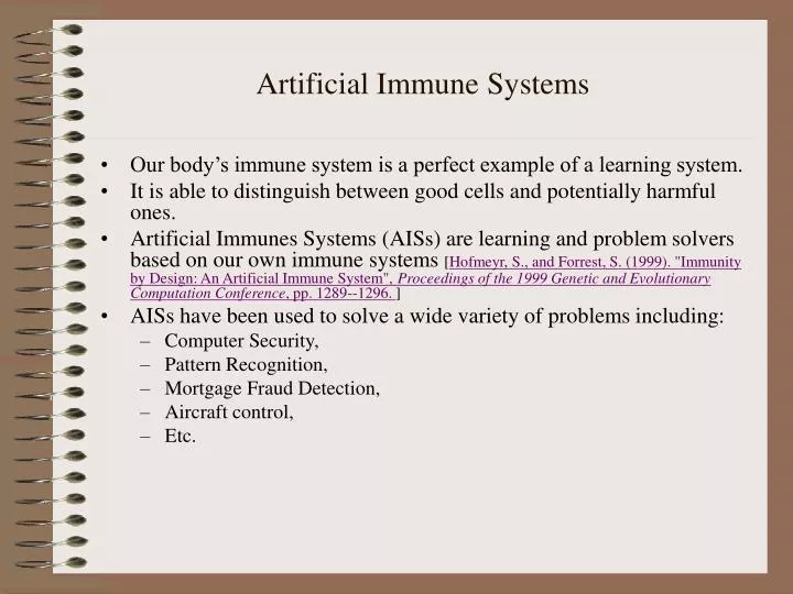 PPT - Artificial Immune Systems PowerPoint Presentation, free download - ID:310462