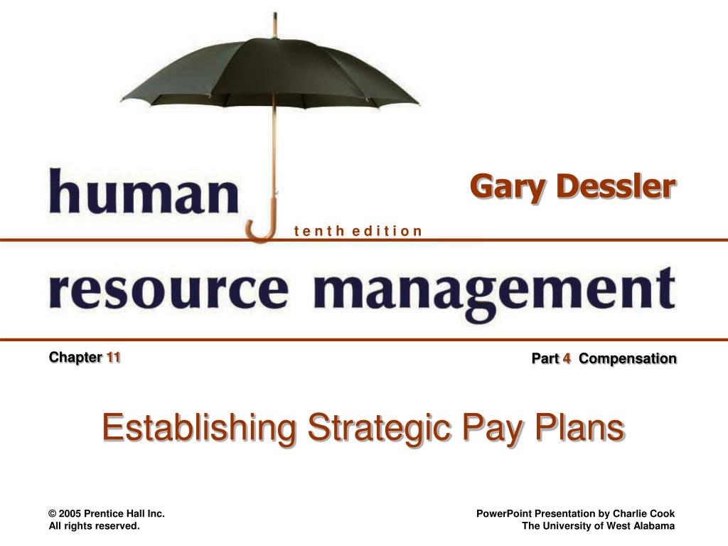 PPT - Establishing Strategic Pay Plans PowerPoint Presentation, free ...